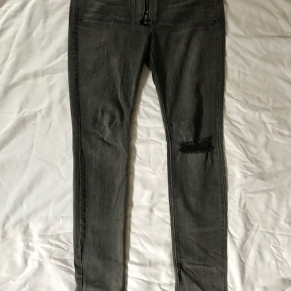 RtA | Jeans | Rta Dirstressed Grey Denim Jean Size 3 | Poshmark